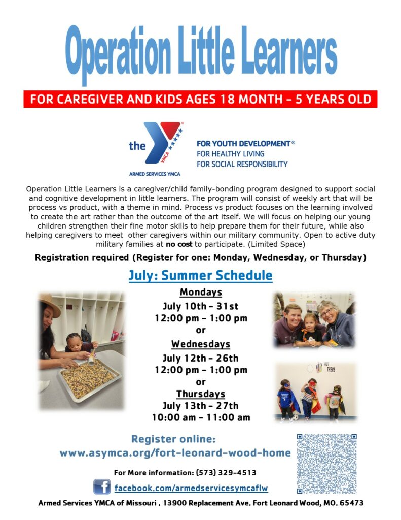 Operation Little Learners - Fort Leonard Wood ASYMCA